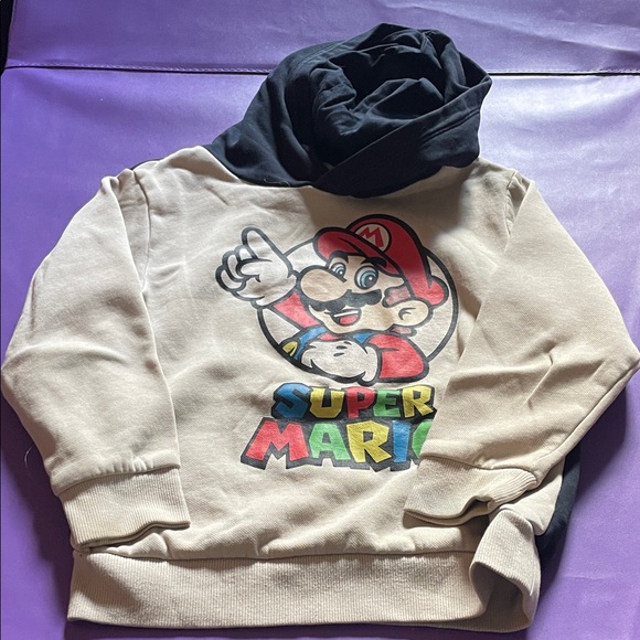 Shirts & Tops | Super Mario Graphic Hoodie Bin B | Poshmark